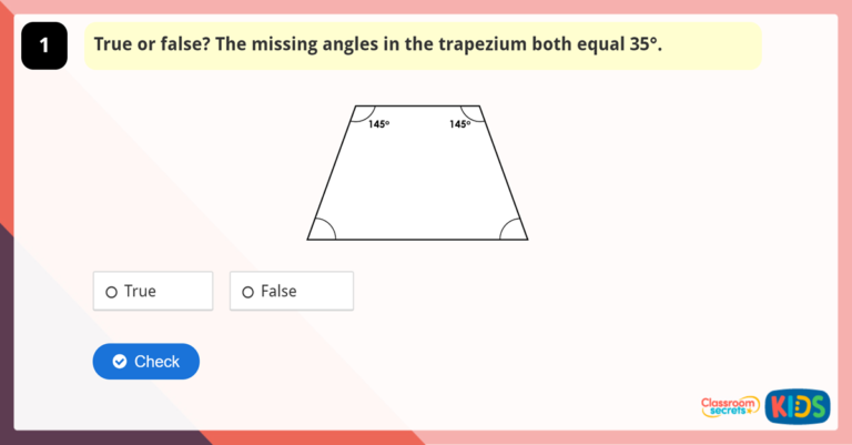 Year 6 Angles in Quadrilaterals Game | Classroom Secrets Kids