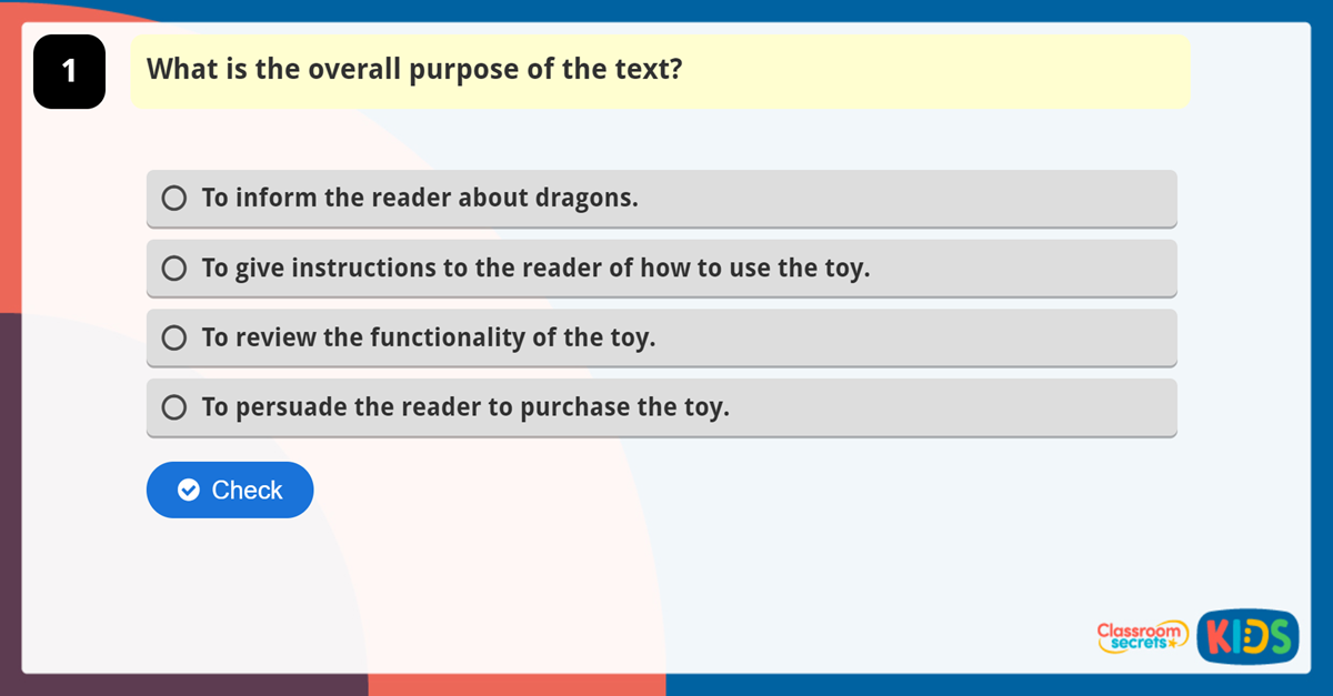 Year 6 Persuasive Advert Reading Challenge | Classroom Secrets Kids