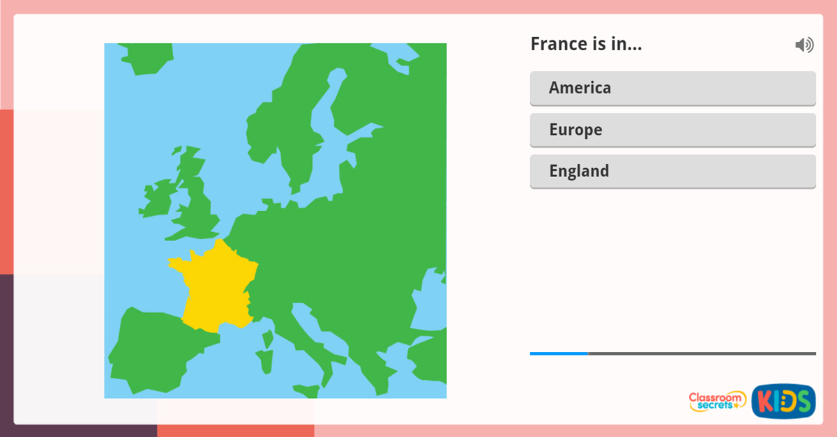 Where is France? Interactive Activity | Classroom Secrets Kids