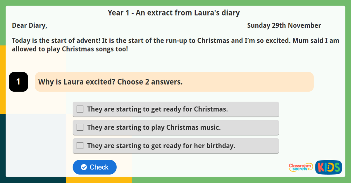 Year 1 Making Inferences Reading Challenge 2 | Classroom Secrets Kids