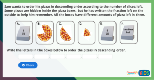 Year 3 Order Fractions Maths Challenge | Classroom Secrets Kids