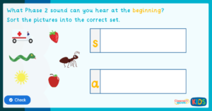 Phonics Phase 2 Identify the Sound Game 1 | Classroom Secrets Kids