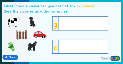 Phonics Phase 2 Identify the Sound Game 3 | Classroom Secrets Kids