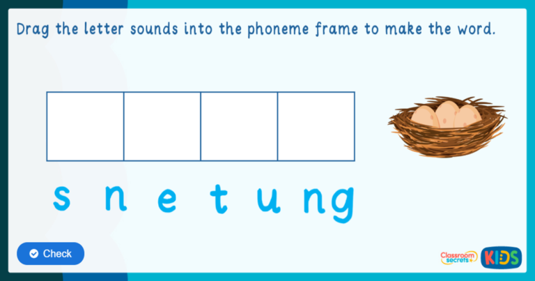 Phonics Phase 4 Segmenting Game 1 | Classroom Secrets Kids