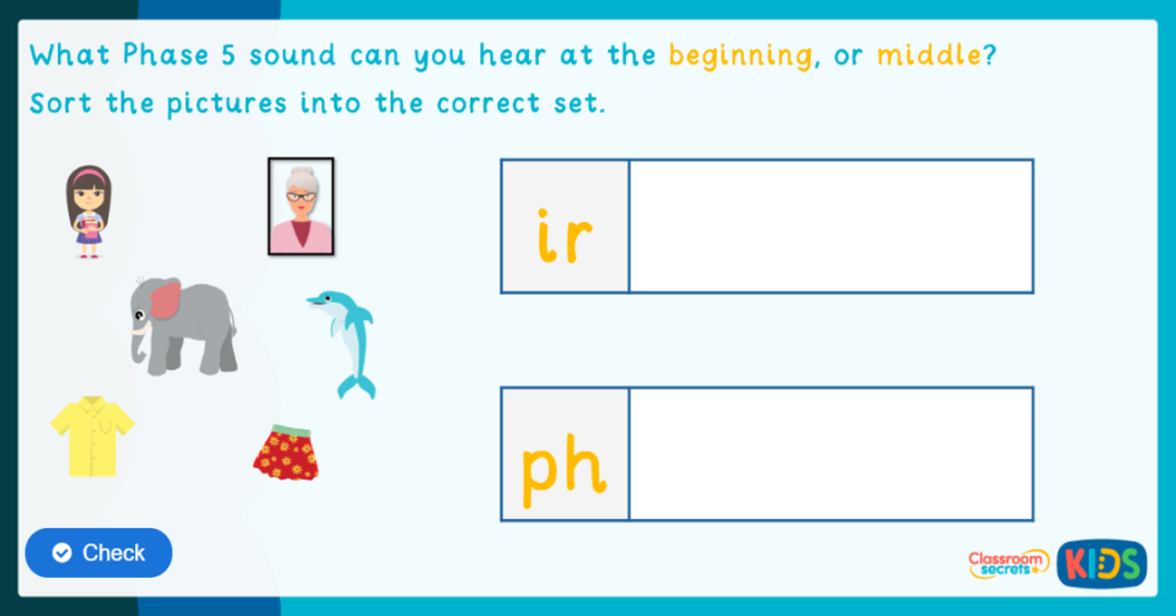 Phonics Phase 5 Identify the Sound Game 2 | Classroom Secrets Kids