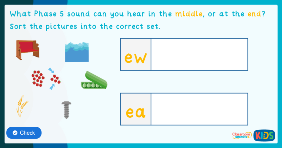 Phonics Phase 5 Identify the Sound Game 3 – Classroom Secrets Kids