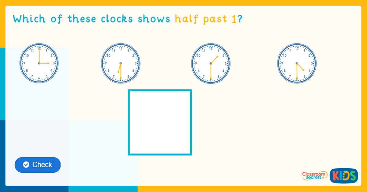 Reception Half Past Time Game | Classroom Secrets Kids