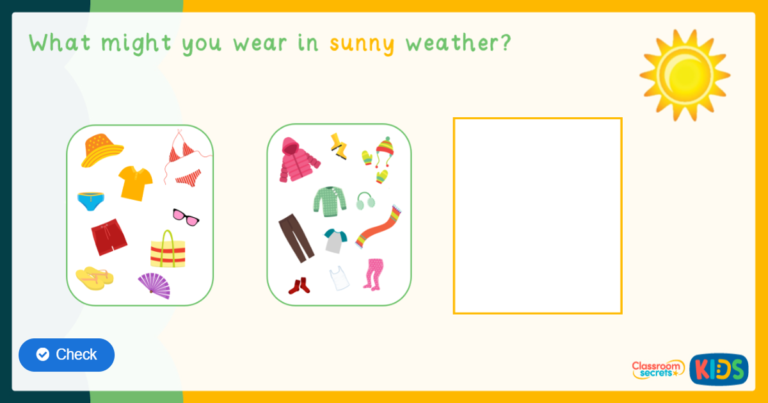 Reception Weather Game | Classroom Secrets Kids