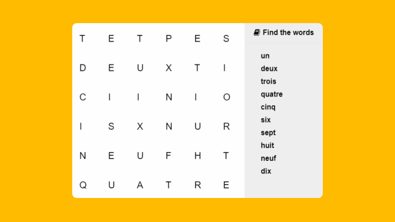 French Numbers Word Search Classroom Secrets Kids French Numbers Word Search Classroom Secrets Kids