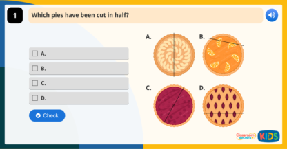 Year 1 Find Half of Shapes Game | Classroom Secrets Kids