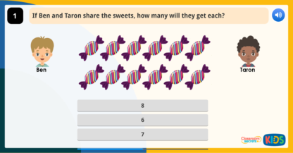 Year 1 Halving a Quantity Game | Classroom Secrets Kids