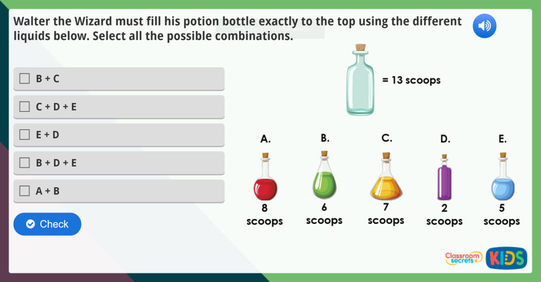 Year 1 Measure Capacity Maths Challenge | Classroom Secrets Kids