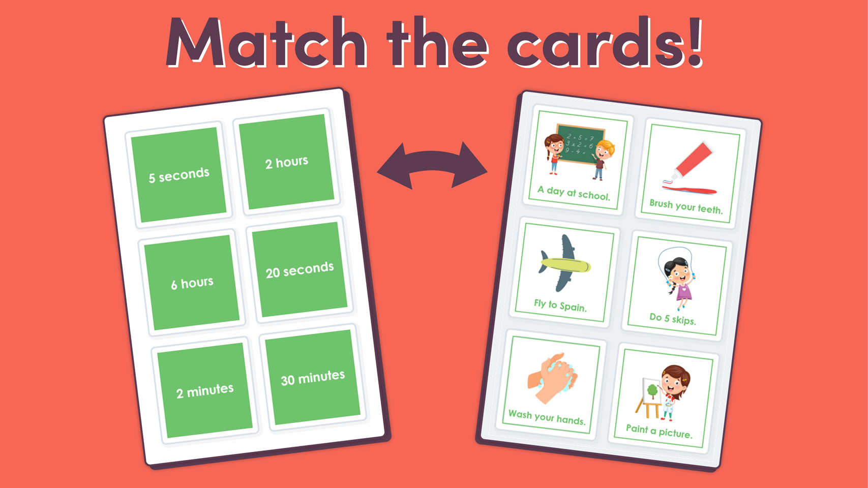 Year 1 Measure Time Matching Game | Classroom Secrets Kids