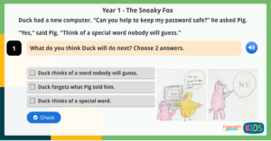Year 1 Reading Comprehension Prediction The Sneaky Fox | Classroom ...