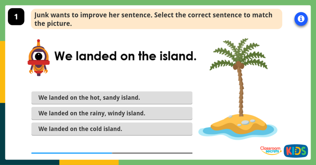 Year 2 Expand and Improve Sentences Game | Classroom Secrets Kids