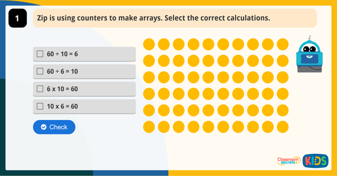 Year 2 Order of Multiplication and Division Game | Classroom Secrets Kids