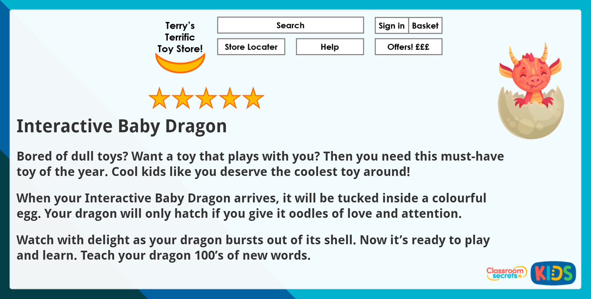 Year 4 Enhancing Meaning Game 1 | Classroom Secrets Kids