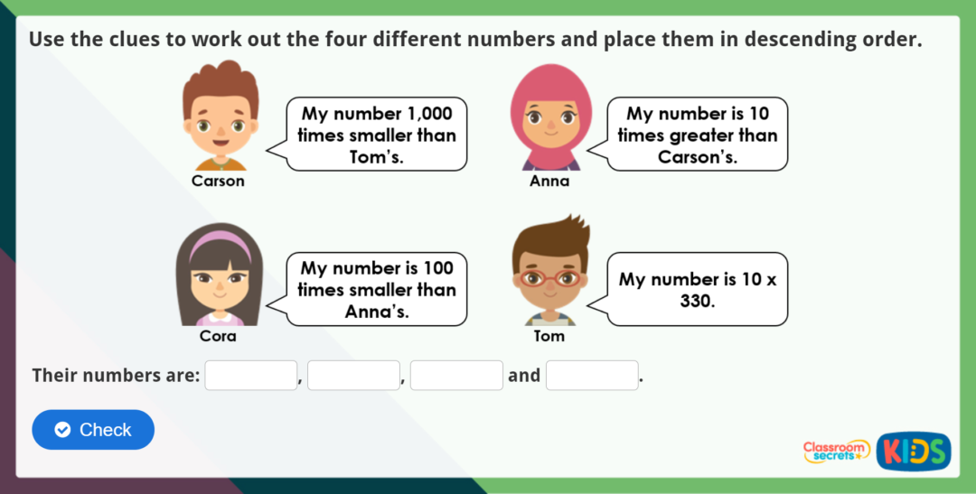Year 5 Multiply and Divide Maths Challenge | Classroom Secrets Kids