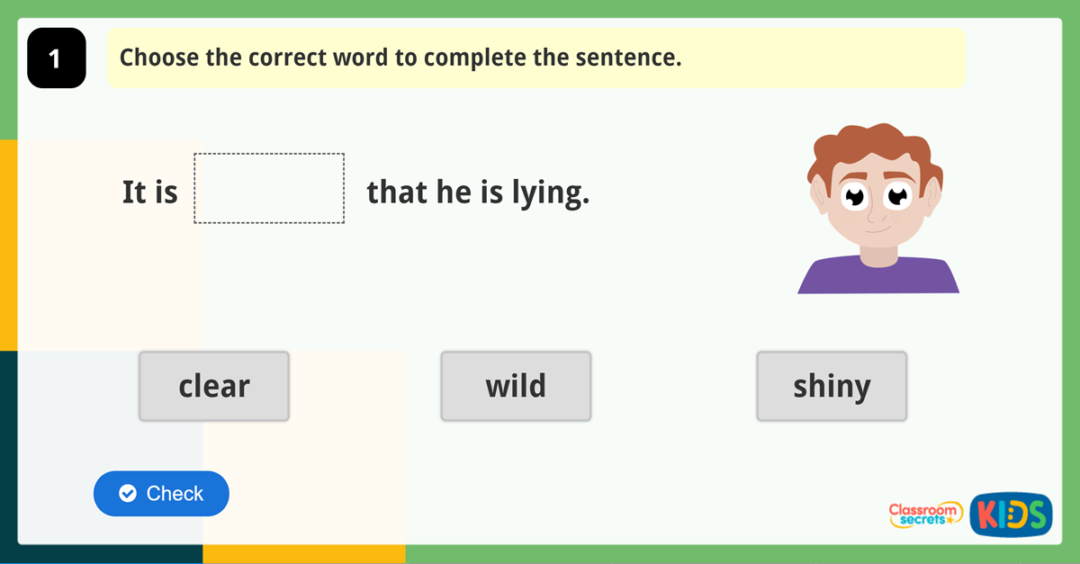 Year 2 Vocabulary Challenge 10 | Classroom Secrets Kids