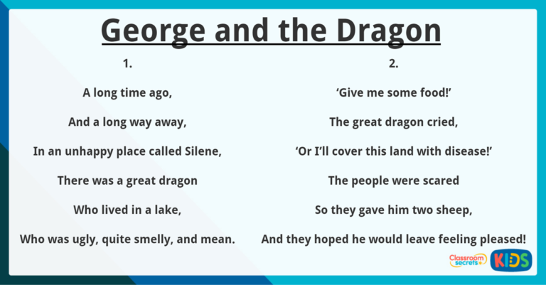 Year 3 Predictions Reading Comprehension George and the Dragon ...