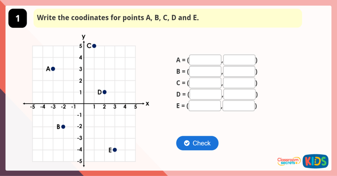 Year 6 Coordinates Game | Classroom Secrets Kids