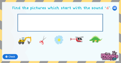 Phonics Phase 2 d Sound Game in the Phonics Factory | Classroom Secrets ...