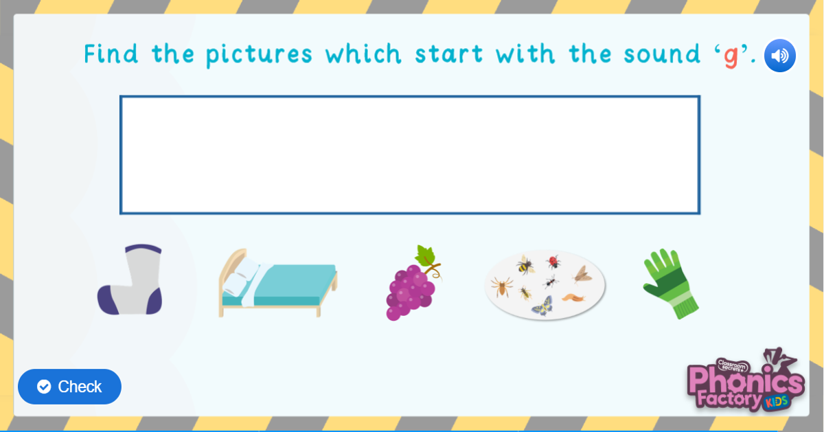 Phonics Phase 2 g Sound Game in the Phonics Factory | Classroom Secrets ...