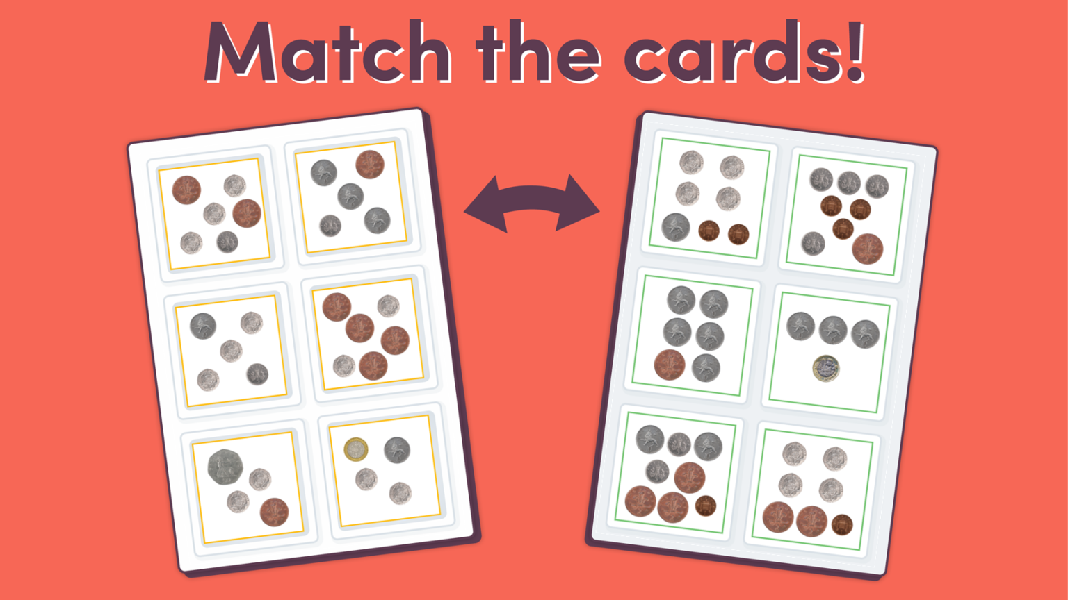 Year 2 Make the Same Total Matching Game | Classroom Secrets Kids