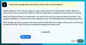 Year 3 Paragraphs Game | Classroom Secrets Kids