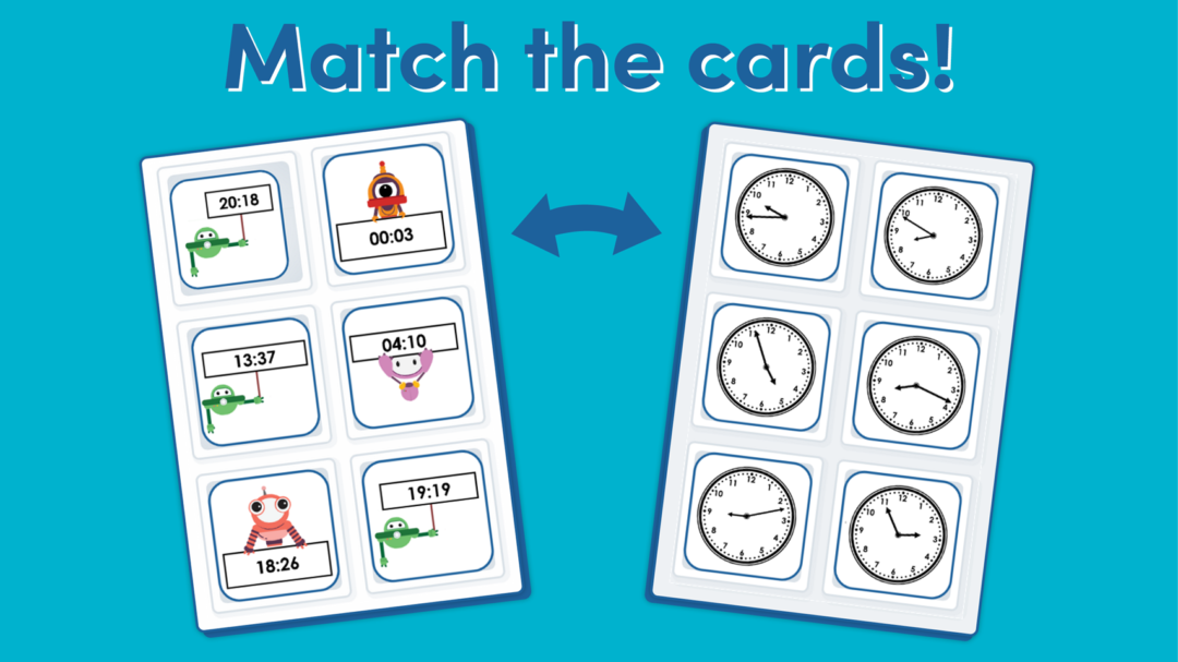 Year 3 Telling the Time Matching Game | Classroom Secrets Kids