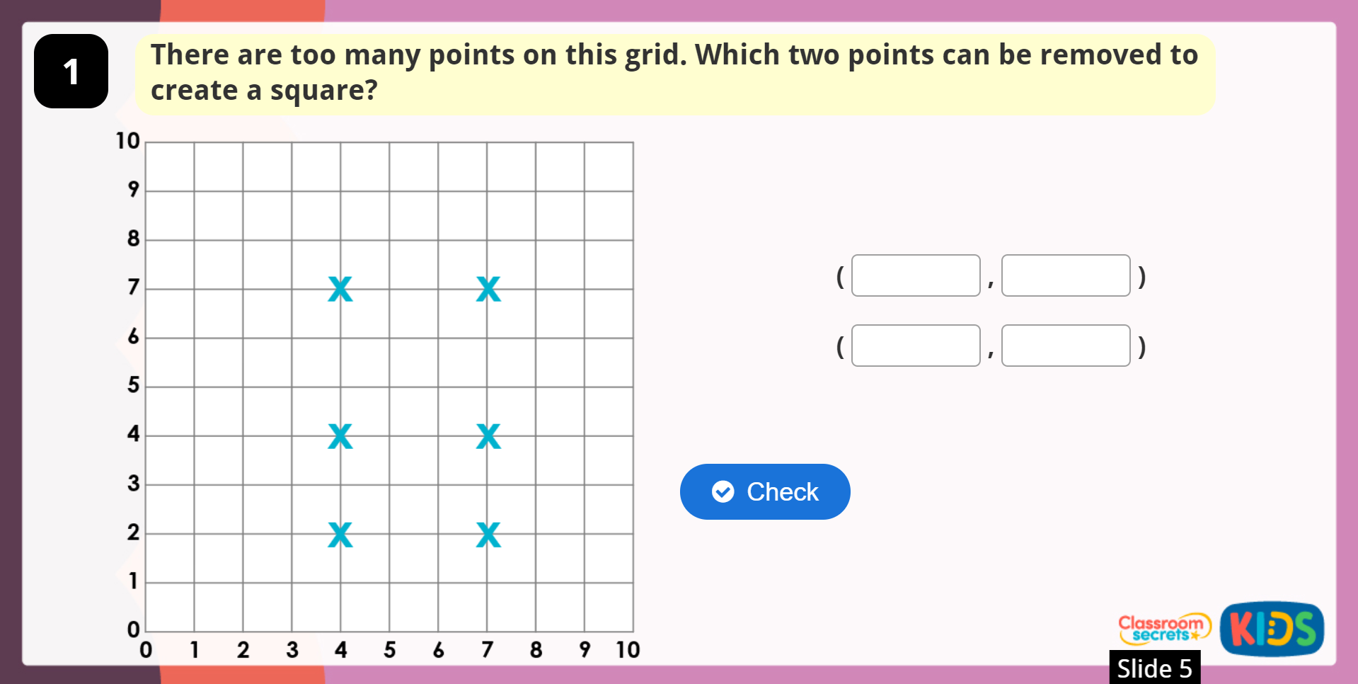 Year 4 Plot Points to Make Shapes Game | Classroom Secrets Kids