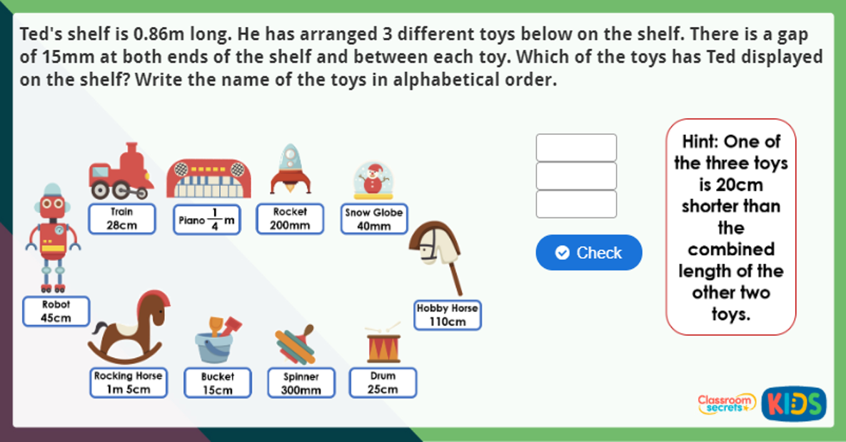 Year 5 Convert Units of Length Maths Challenge | Classroom Secrets Kids