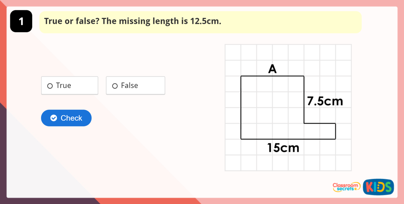 Year 5 Missing Lengths and Angles Game | Classroom Secrets Kids