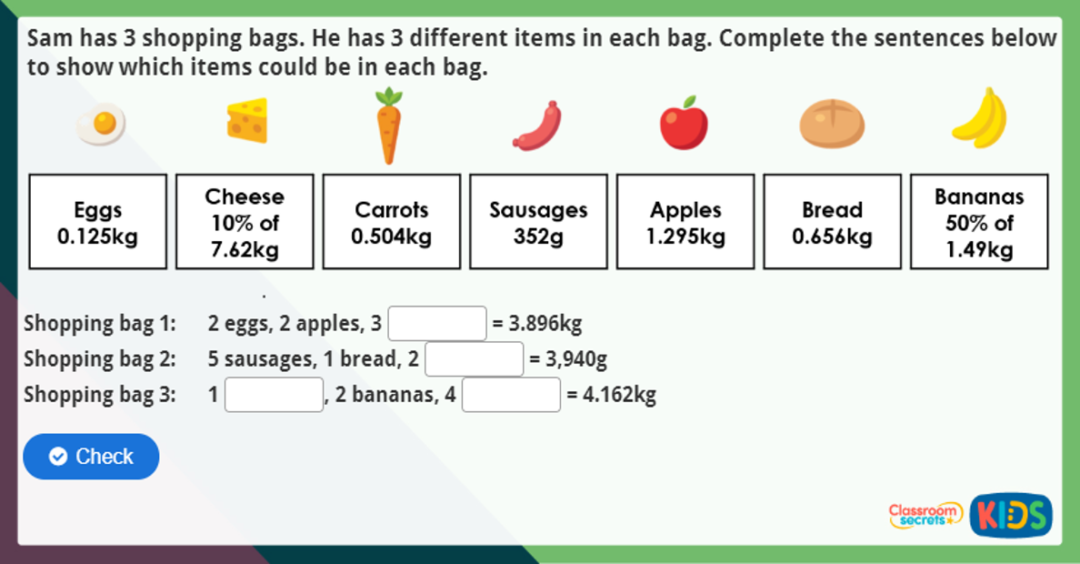 Year 6 Convert Metric Measures Maths Challenge | Classroom Secrets Kids