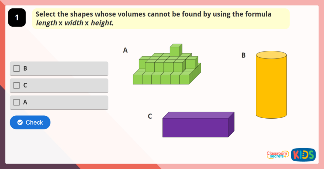 Year 6 Formulae for Volume Game | Classroom Secrets Kids