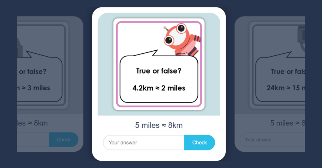 Year 6 Miles and Kilometres Flash Card Game | Classroom Secrets Kids