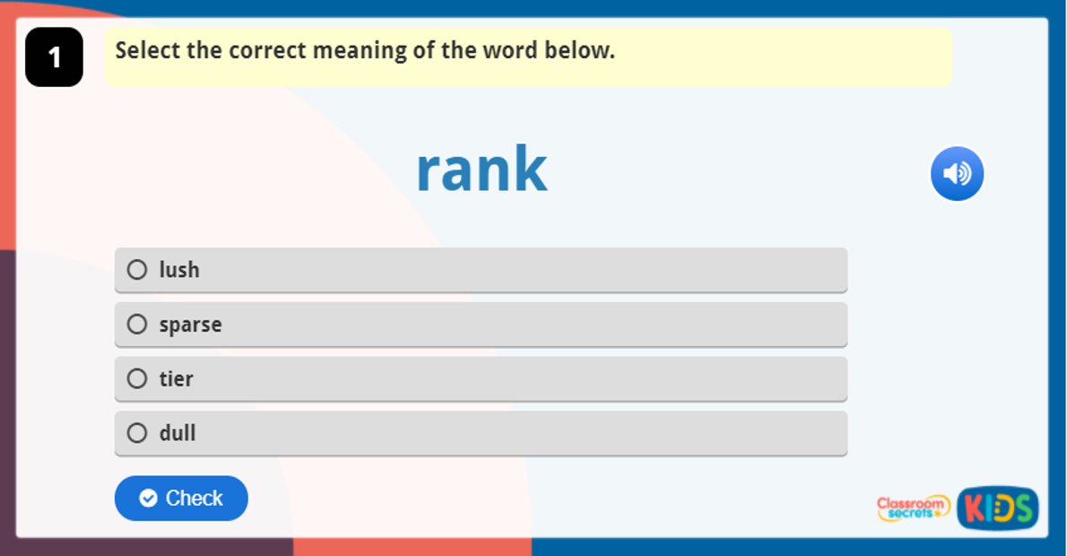 Year 6 Vocabulary Challenge 10 | Classroom Secrets Kids