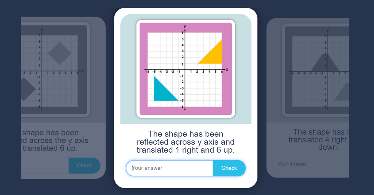 Year 6 Reflection and Translation Flash Cards Game | Classroom Secrets Kids