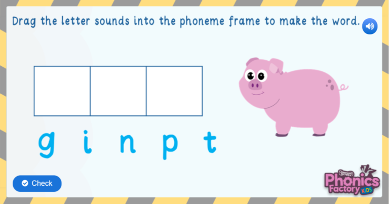 Phonics Phase 2 Set 3 Segmenting Game in the Phonics Factory ...