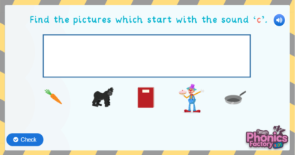 Phonics Phase 2 c Sound Game in the Phonics Factory | Classroom Secrets ...