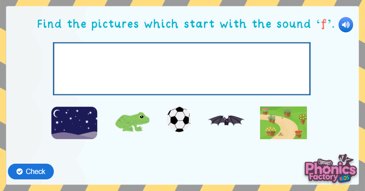 Phonics Phase 2 f Sound Game in the Phonics Factory | Classroom Secrets ...
