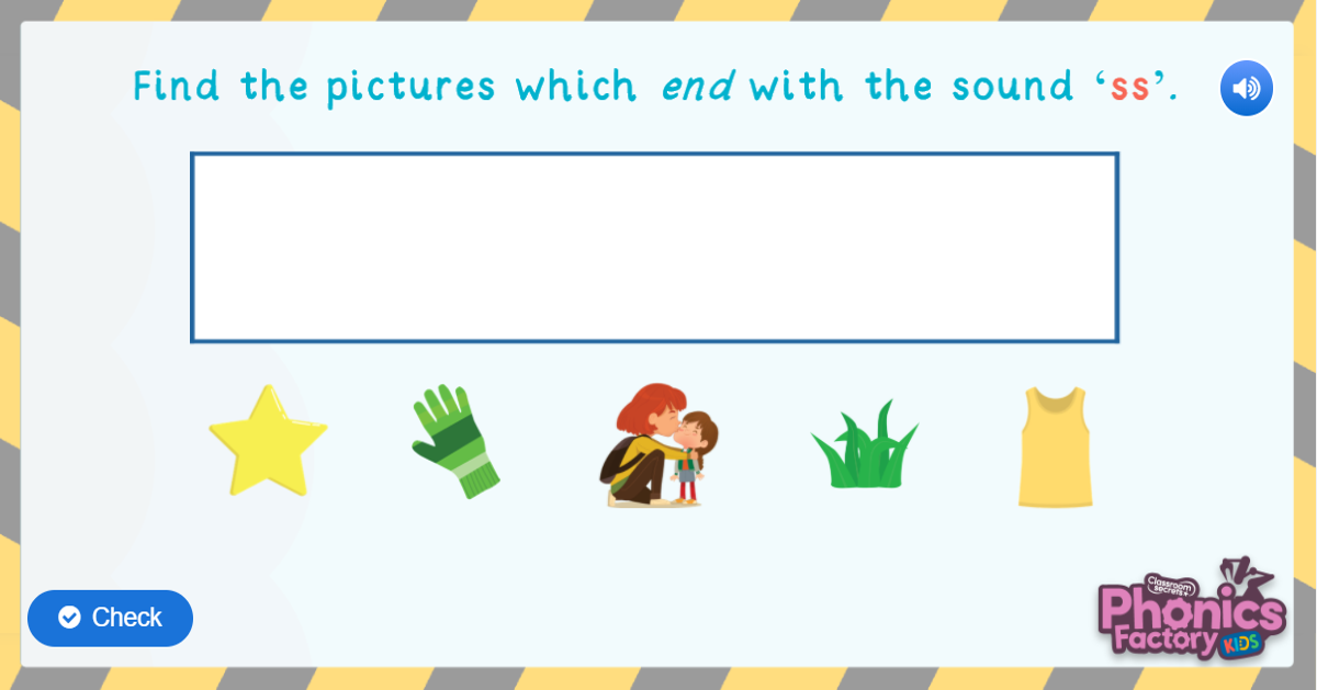 Phonics Phase 2 ss Sound Game in the Phonics Factory | Classroom ...