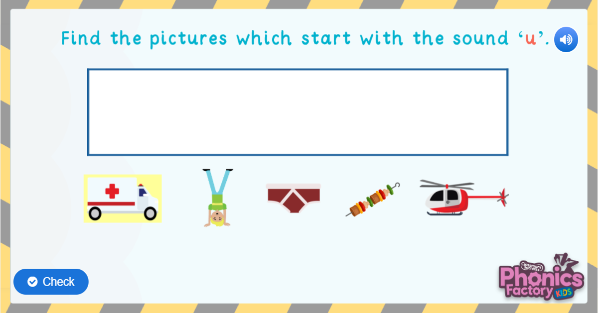 Phonics Phase 2 u Sound Game in the Phonics Factory | Classroom Secrets ...