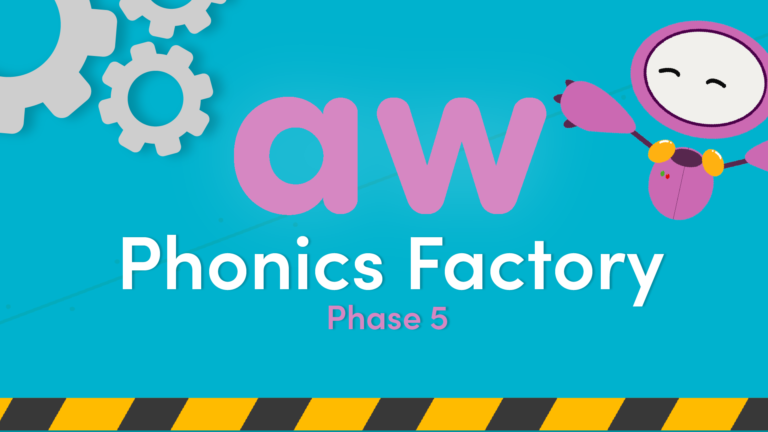 Phonics Phase 5 aw Sound Video in the Phonics Factory | Classroom ...