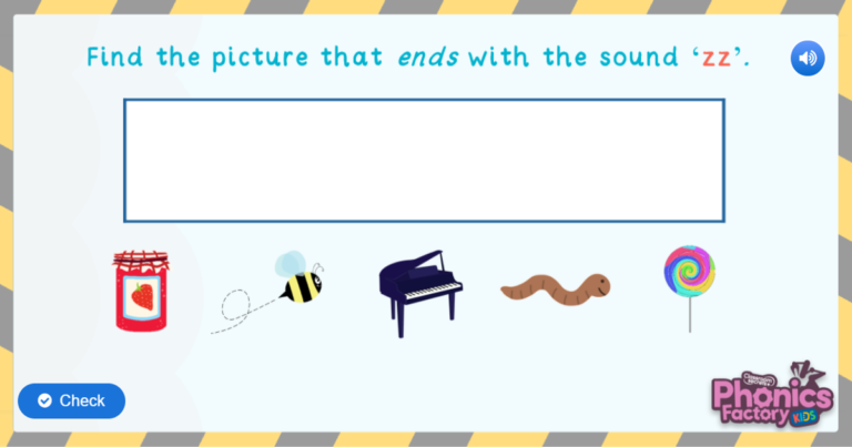 Phonics Phase 3 zz Sound Game in the Phonics Factory | Classroom ...