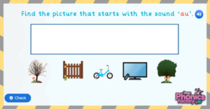 Phonics Phase 5 au Sound Game in the Phonics Factory | Classroom ...