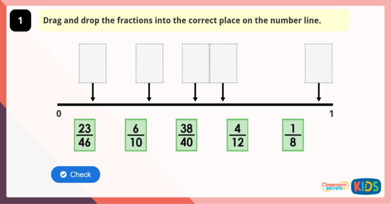 Year 6 Fractions on a Number Line Game | Classroom Secrets Kids