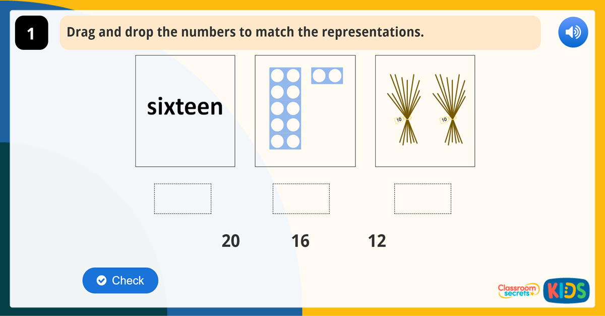 Year 1 Numbers from 11 to 20 Game | Classroom Secrets Kids