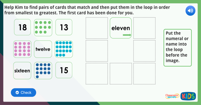 Year 1 Numbers from 11 to 20 Maths Challenge | Classroom Secrets Kids
