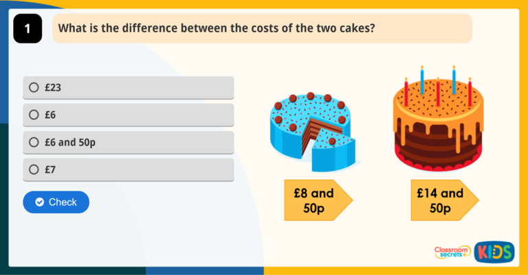 Year 2 Find the Difference Game | Classroom Secrets Kids